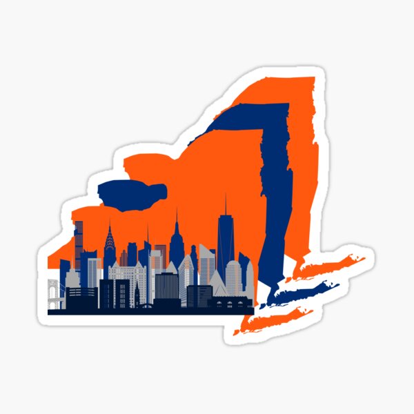"New York Border, Mets" Sticker for Sale by LatterDaze | Redbubble