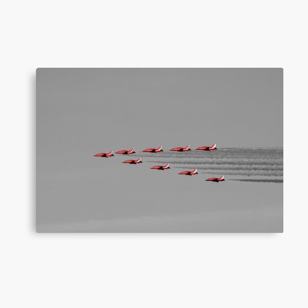 "RAF Red Arrows formation" Canvas Print for Sale by Daveb771 | Redbubble