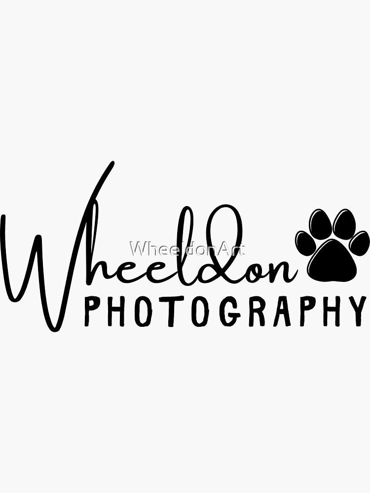 "Wheeldon Photography Fan Goodies!" Sticker for Sale by WheeldonArt ...