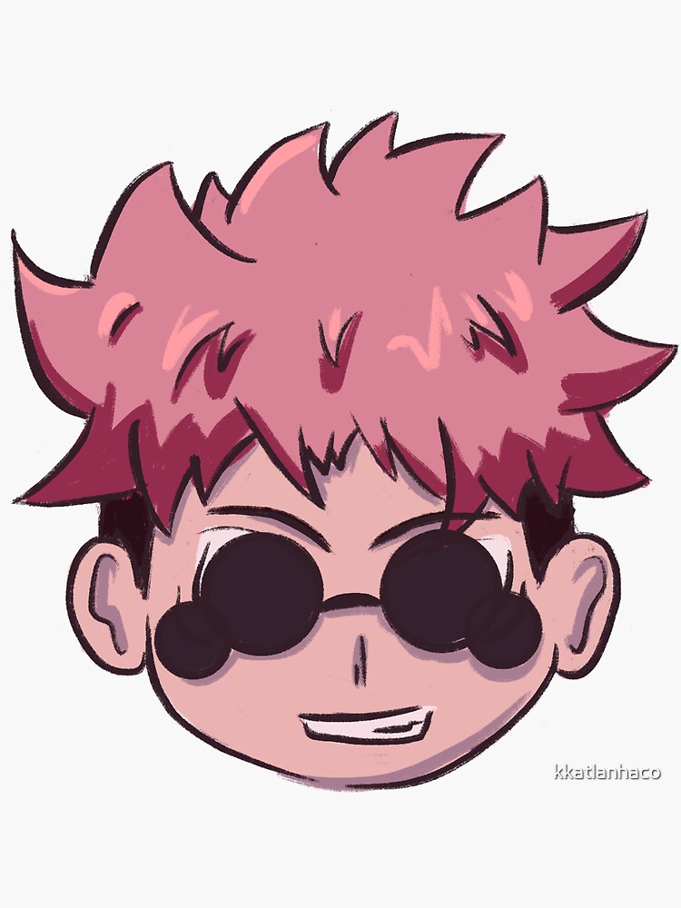 "Chibi Yuji JJK Gojo Sunglasses Sticker" Sticker for Sale by ...