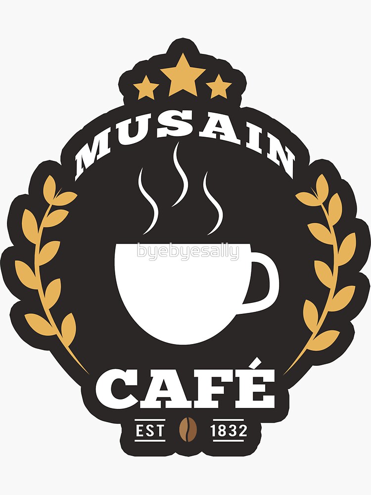 "Cafe Musain (1)" Sticker for Sale by byebyesally | Redbubble