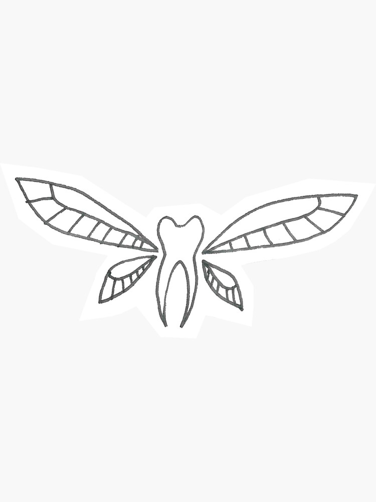 "tooth fairy symbol with background" Sticker for Sale by ch4ng3l1ng ...