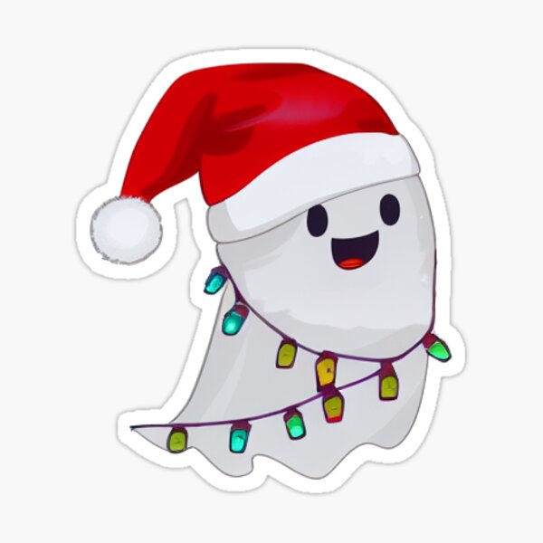 "Christmas Spirit - Halloween Ghost wrapped up in Christmas lights ...