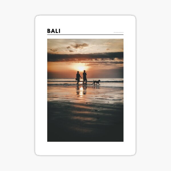 "Bali Beach" Sticker for Sale by FigureAndFold | Redbubble