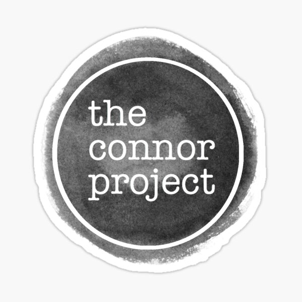 "The Connor Project - grey watercolor logo" Sticker by squadrino ...