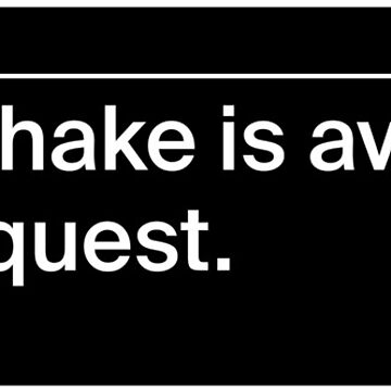 "A handshake is available upon request." Sticker for Sale by ...