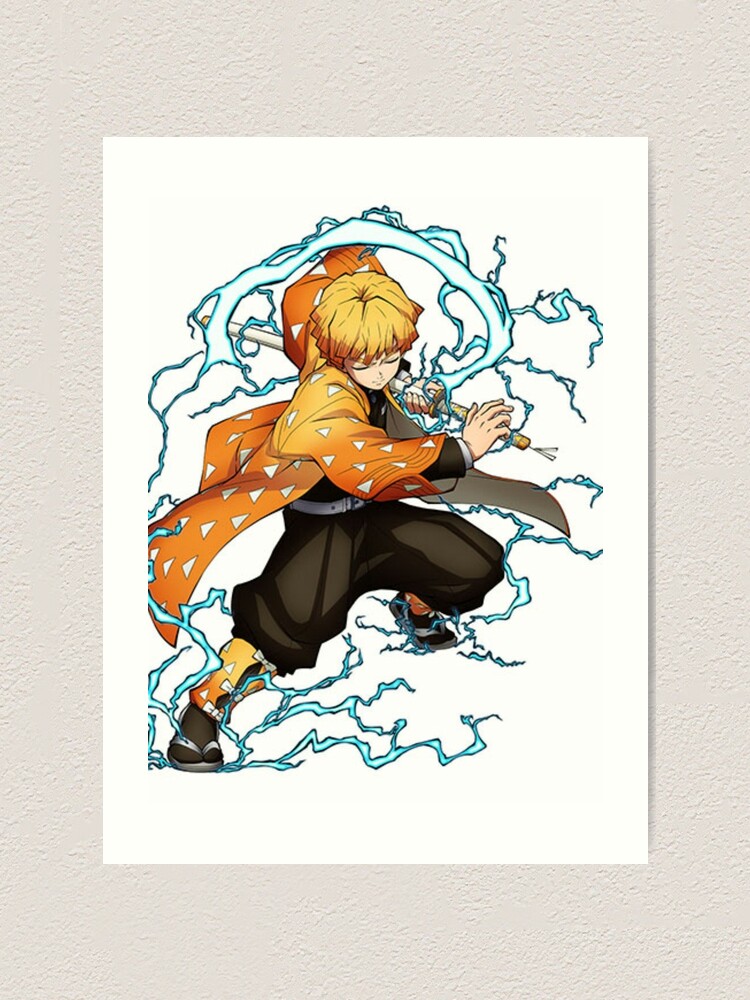 "Demon Slayer kimetsu no yaiba Zenitsu" Art Print for Sale by KuuLink ...