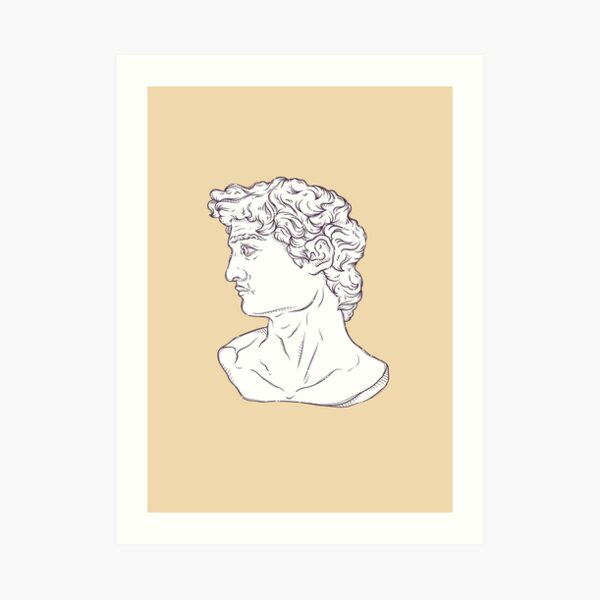 " David Bust Statue" Art Print for Sale by wa2022 | Redbubble