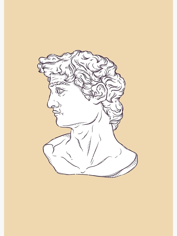 " David Bust Statue" Art Print for Sale by wa2022 | Redbubble