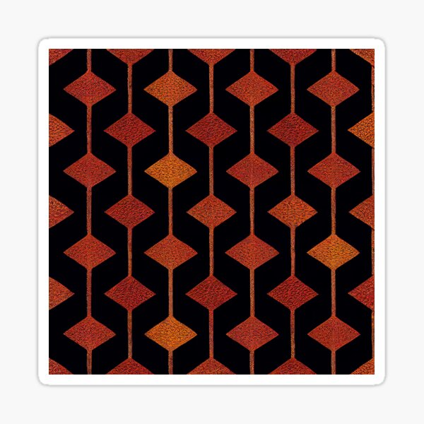 "Igorot Pattern | Black and red" Sticker for Sale by cutepatternsmv ...