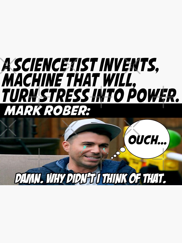 "Mark Rober Meme" Sticker for Sale by Fashimation20 | Redbubble