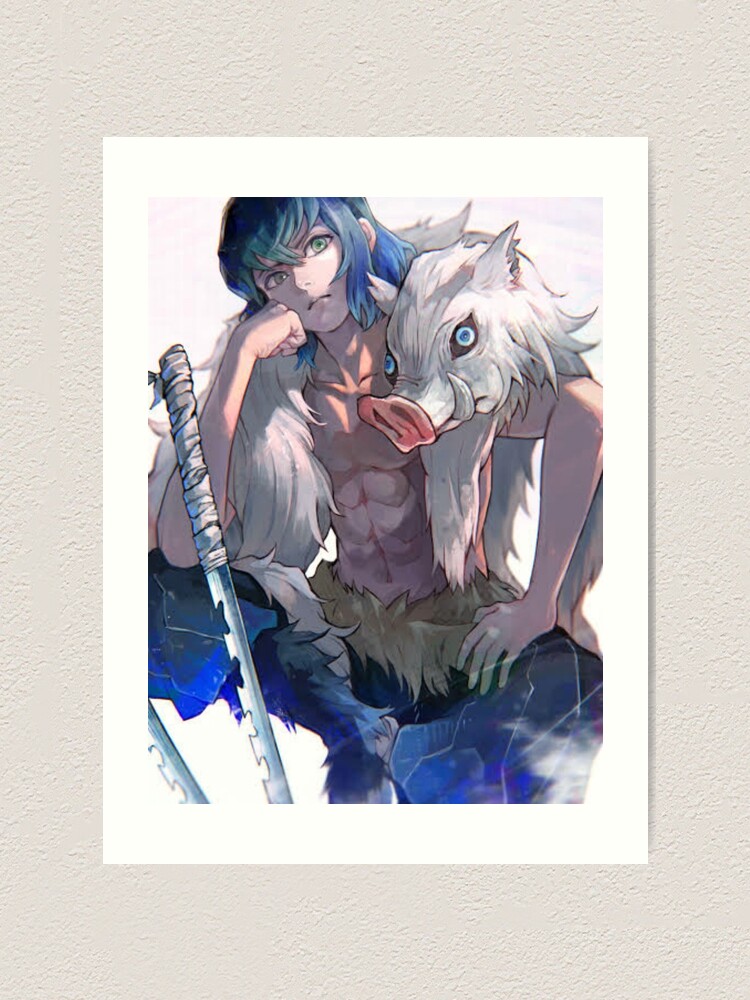"Demon Slayer kimetsu no yaiba Inosuke" Art Print for Sale by KuuLink ...