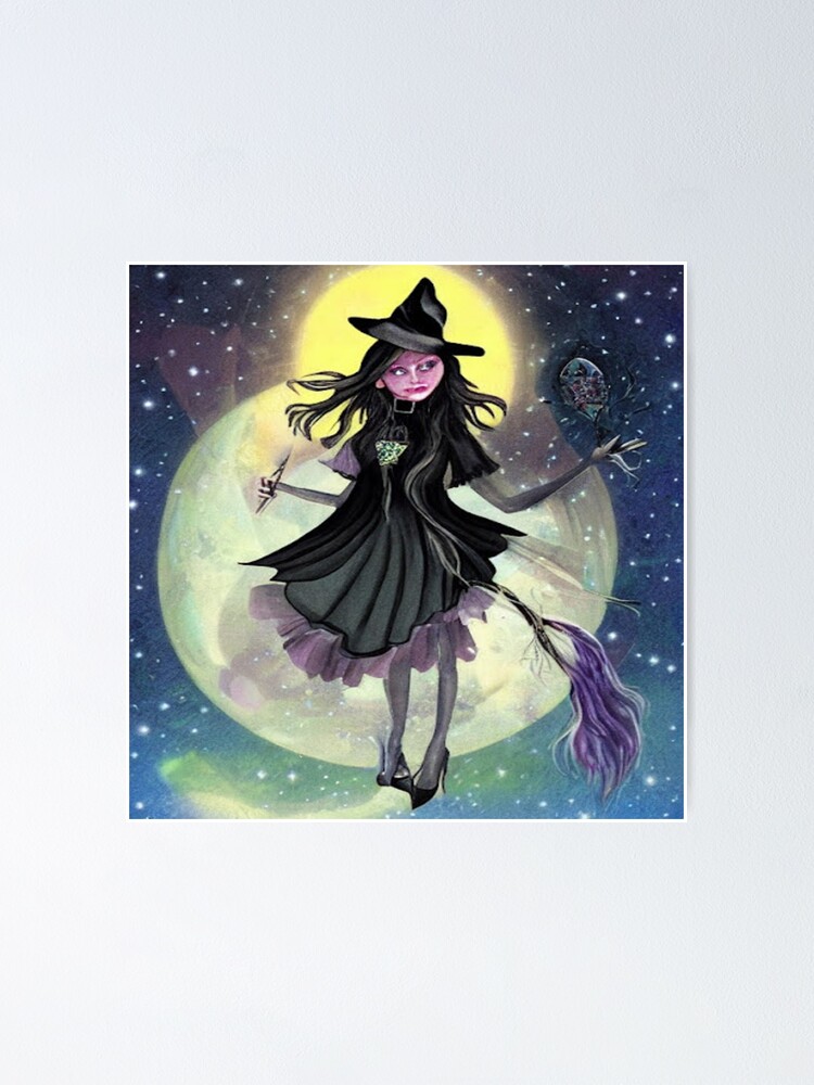 "Flying Without a Broom" Poster for Sale by DepressionPlus | Redbubble