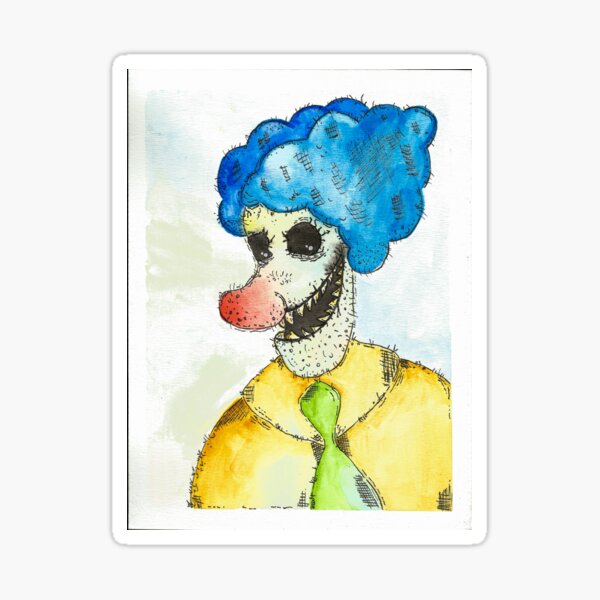 "Angry clown" Sticker for Sale by Jayefi | Redbubble