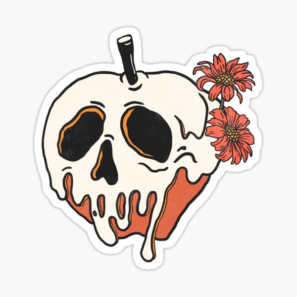 "Apple Skull" Sticker for Sale by Anavrine | Redbubble