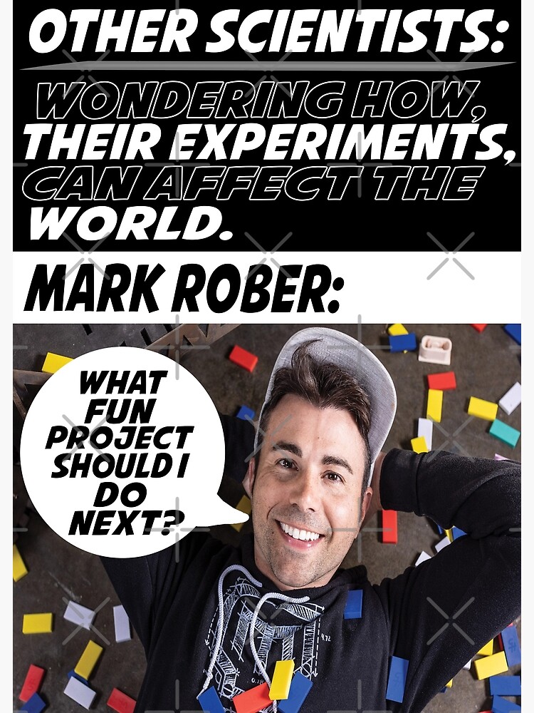 "Mark Rober Meme" Poster for Sale by Fashimation20 | Redbubble
