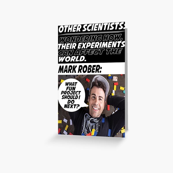 "Mark Rober Meme" Greeting Card for Sale by Fashimation20 | Redbubble