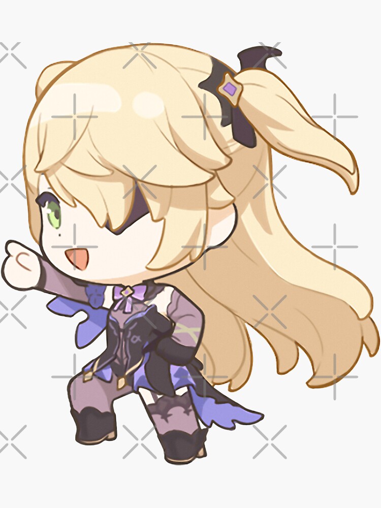 "Fischl | Genshin Impact Stickers "Let's Go!"" Sticker for Sale by ...