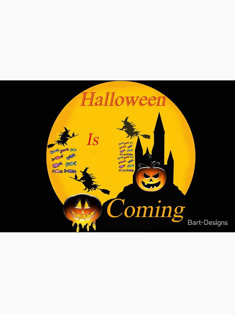 "Halloween is Coming" Sticker for Sale by Bart-Designs | Redbubble