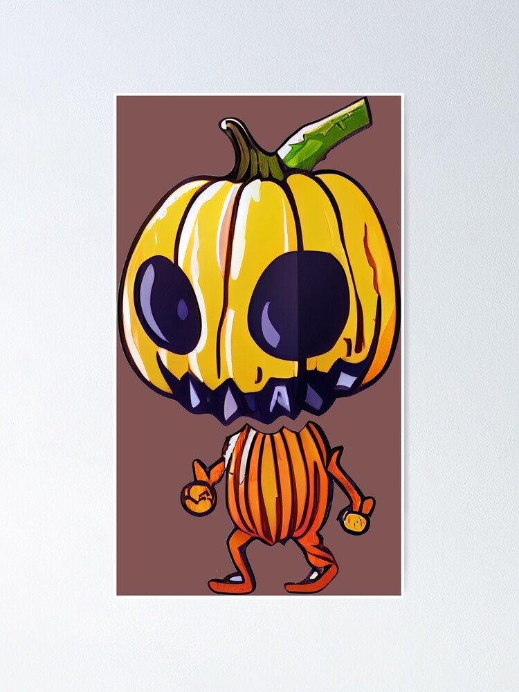 "Lenna the Jack-O-Lantern Imp" Poster for Sale by Ironicdoll | Redbubble