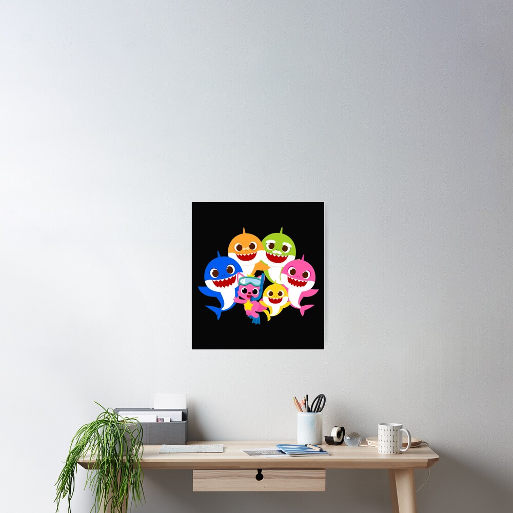 " Pinkfong Baby Shark" Poster for Sale by Afakib6 | Redbubble