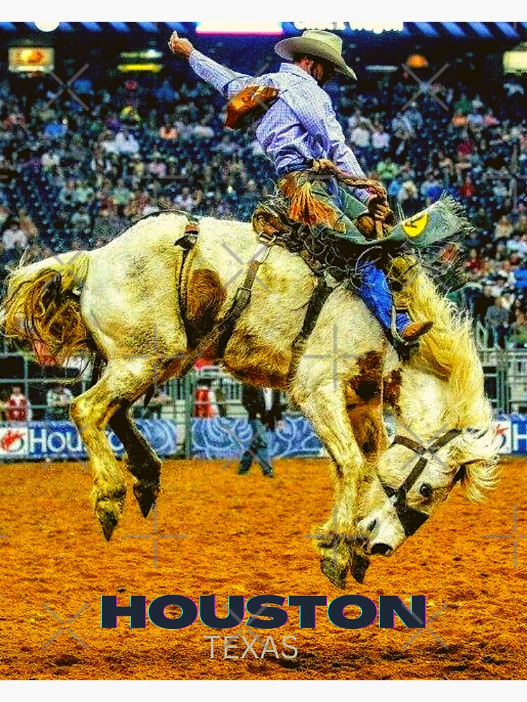 "Houston Texas Vintage Travel Poster | Visit Houston Tourism Poster ...