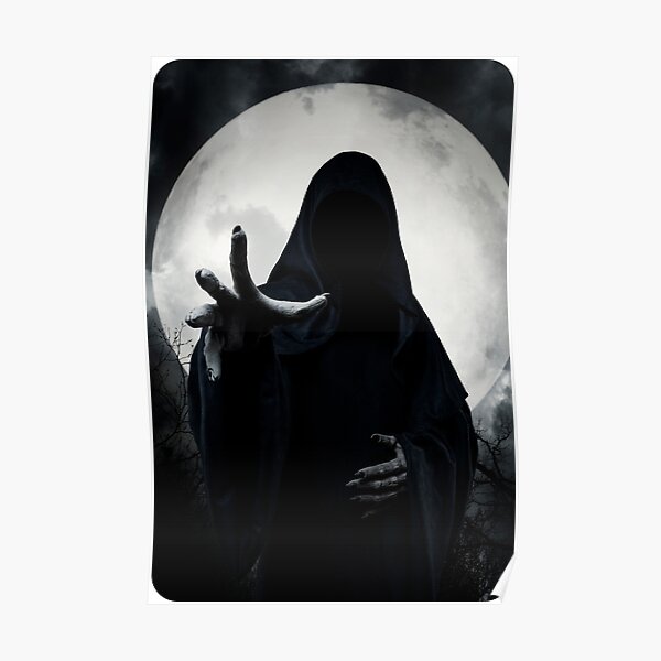 "Ghost spirits in black robes" Poster for Sale by aubstore | Redbubble