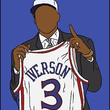 "Allen Iverson Draft Night" Poster for Sale by RatTrapTees | Redbubble