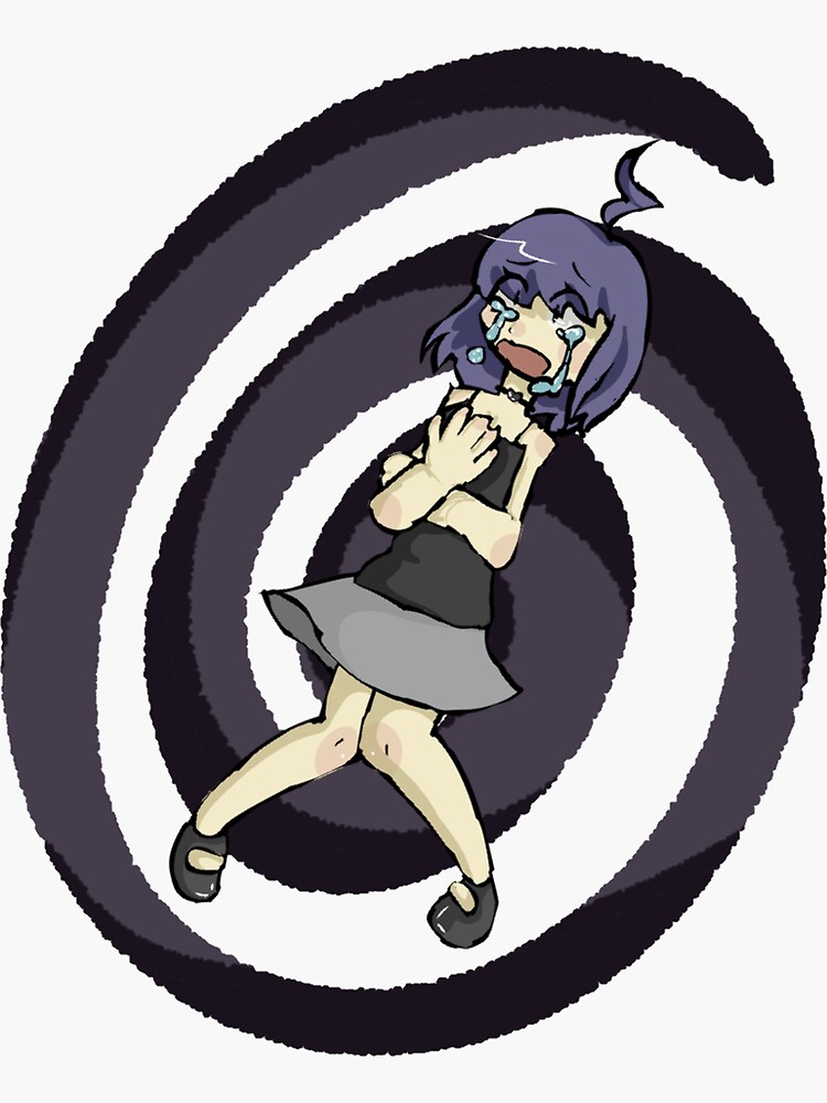 "Purple Spiral Girl" Sticker for Sale by vanillastears | Redbubble
