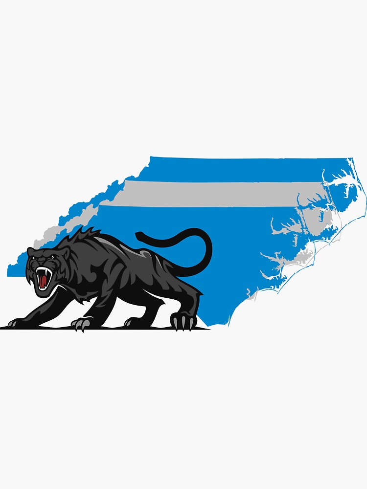 "North Carolina Border, Panthers" Sticker for Sale by LatterDaze ...