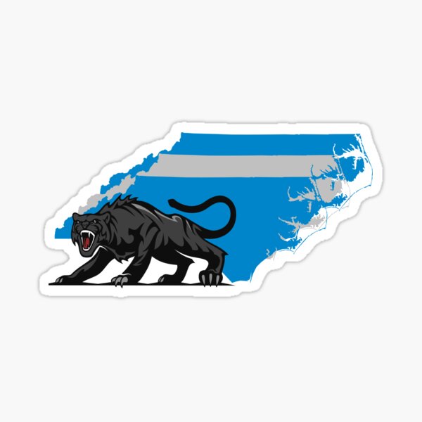 "North Carolina Border, Panthers" Sticker for Sale by LatterDaze ...