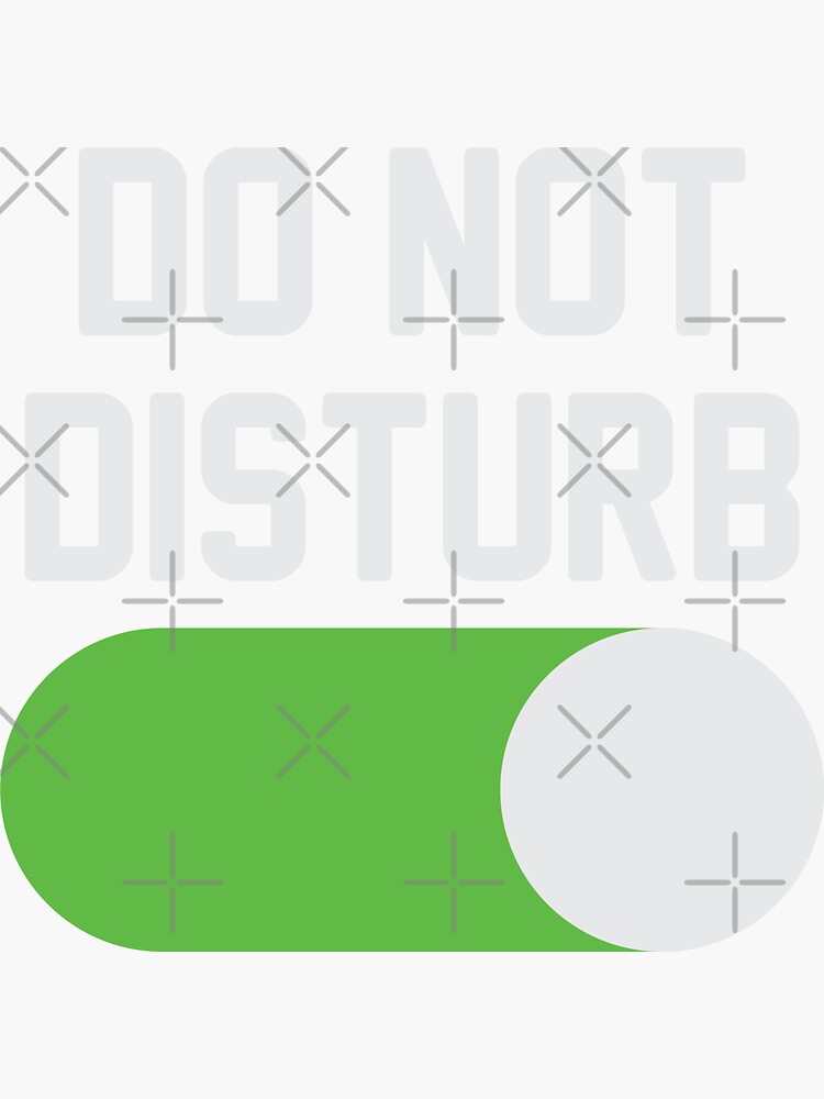 "Do Not Disturb" Sticker by DJBALOGH | Redbubble