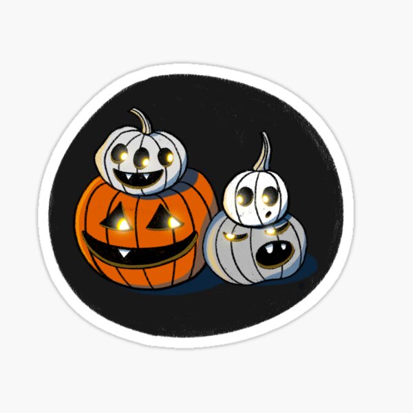 "Spooky Scary Pumpkins" Sticker for Sale by Krymkuch | Redbubble