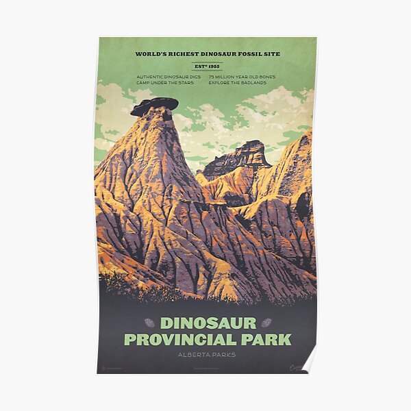 "Dinosaur Provincial Park poster" Poster for Sale by cameronstevens ...