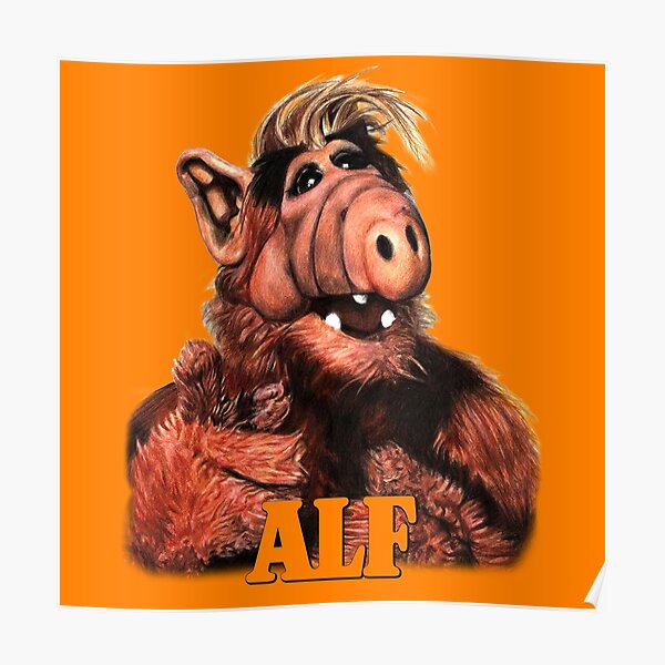 Póster «ALF - Forma de Vida Alienígena - Ilustración - Serie de los 90s ...