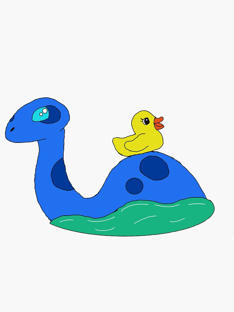 "Cryptid Cuties Baby Nessie" Sticker for Sale by Cash4Cryptids | Redbubble