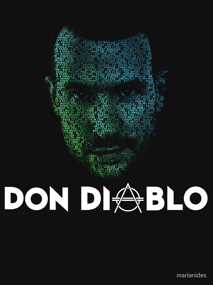 "Don Diablo Lyrics Design" T-shirt for Sale by marianides | Redbubble ...