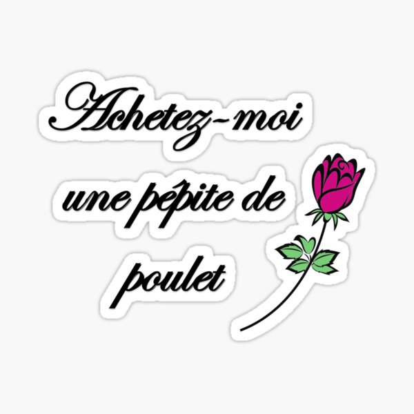 "Pretty French Quote Design" Sticker by MiaNotMaya | Redbubble