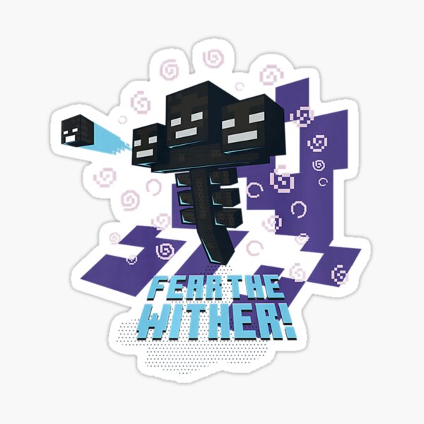 "Minecraft Wither Fear The Wither! Premium" Sticker for Sale by ...