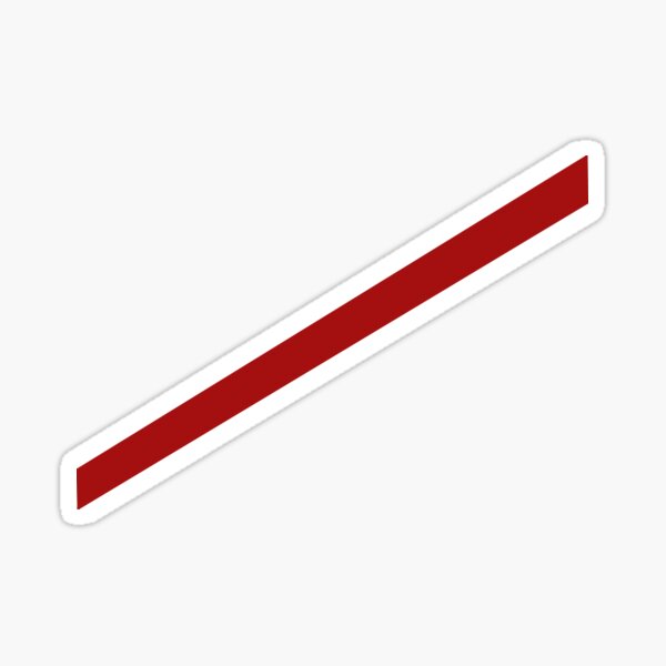 "Minimalism Red Line " Sticker for Sale by MUSThaveprint | Redbubble