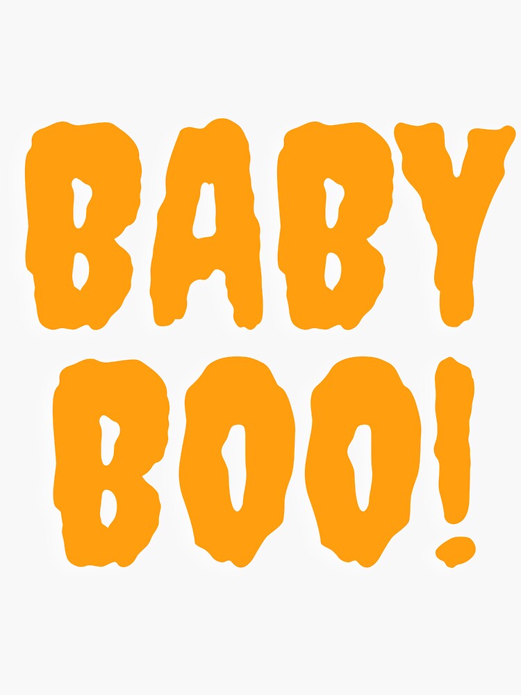 "baby boo t-shirts and stickers" Sticker for Sale by DarkGraceShop1 ...