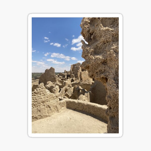 "Primitive architecture in Shali Castle in Siwa, Egypt" Sticker for ...