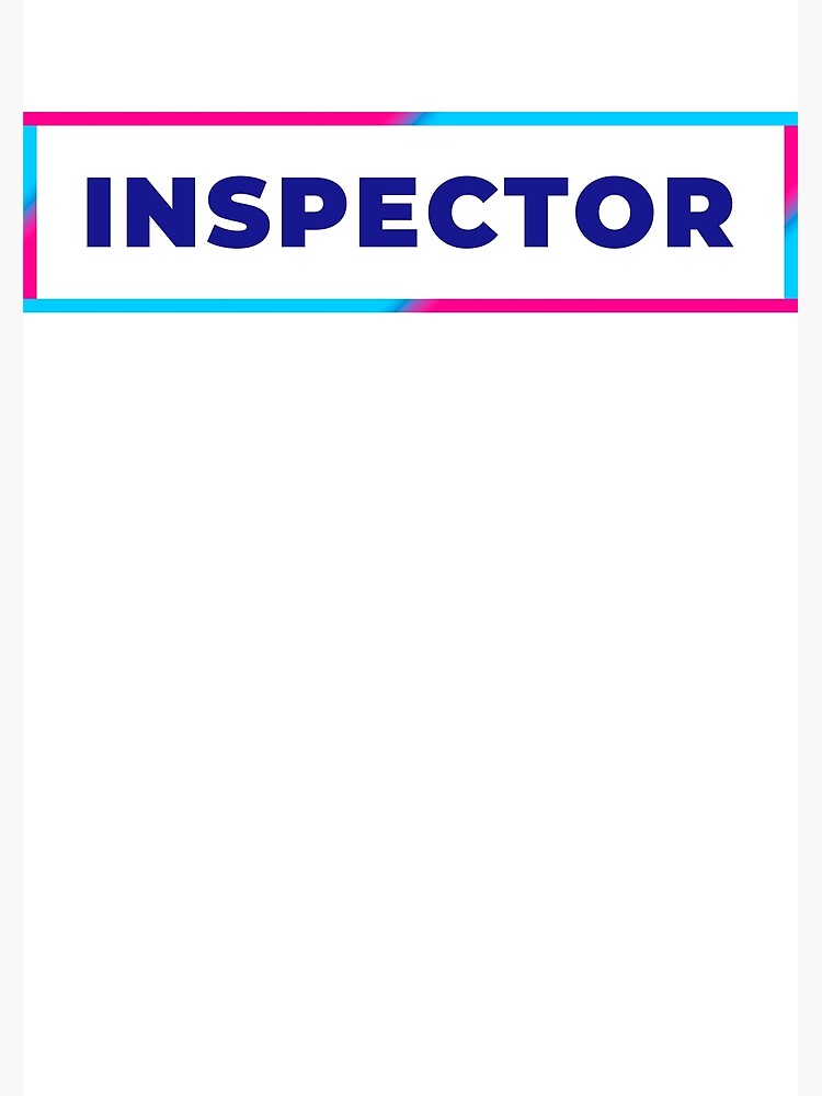 "Inspector retro colorful frame" Poster for Sale by SVPOD | Redbubble