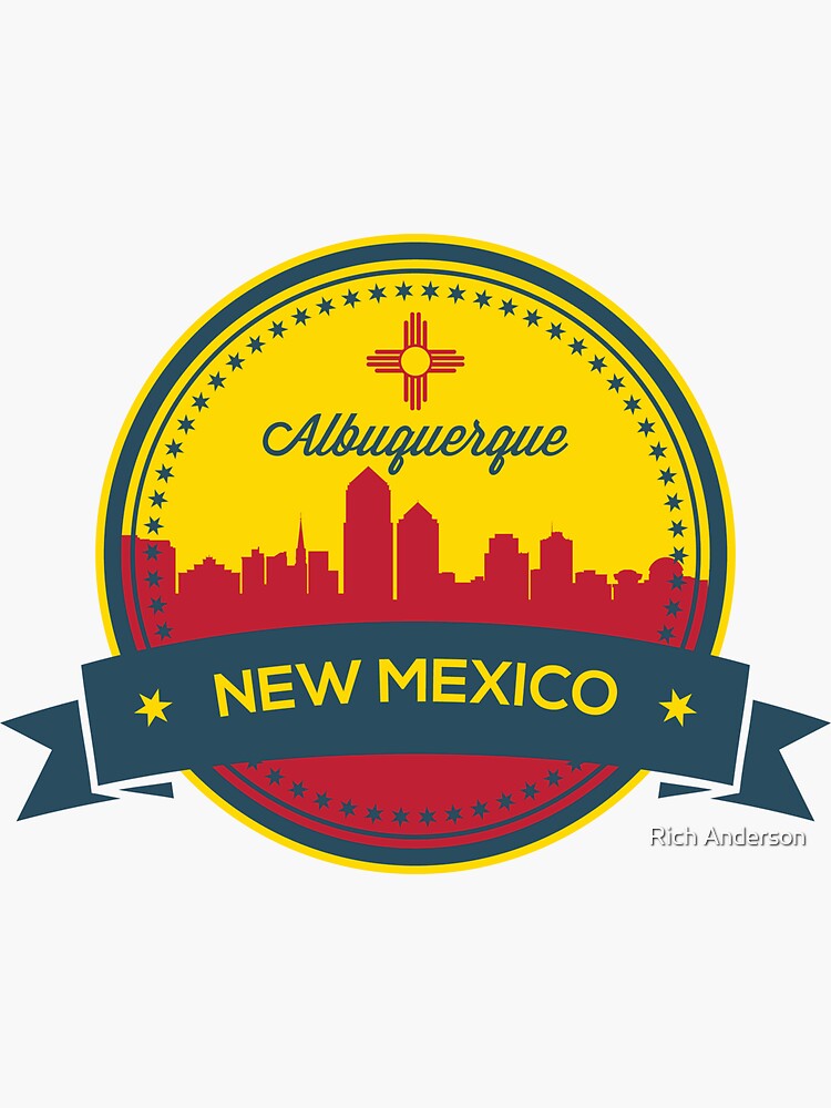 "Albuquerque" Sticker for Sale by richdelux | Redbubble