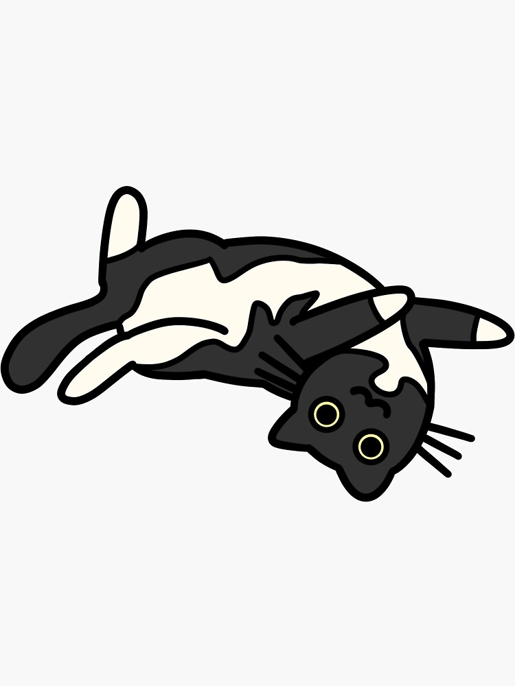"Rowan the Cat SillyKittyStickers" Sticker for Sale by hanskdesign ...