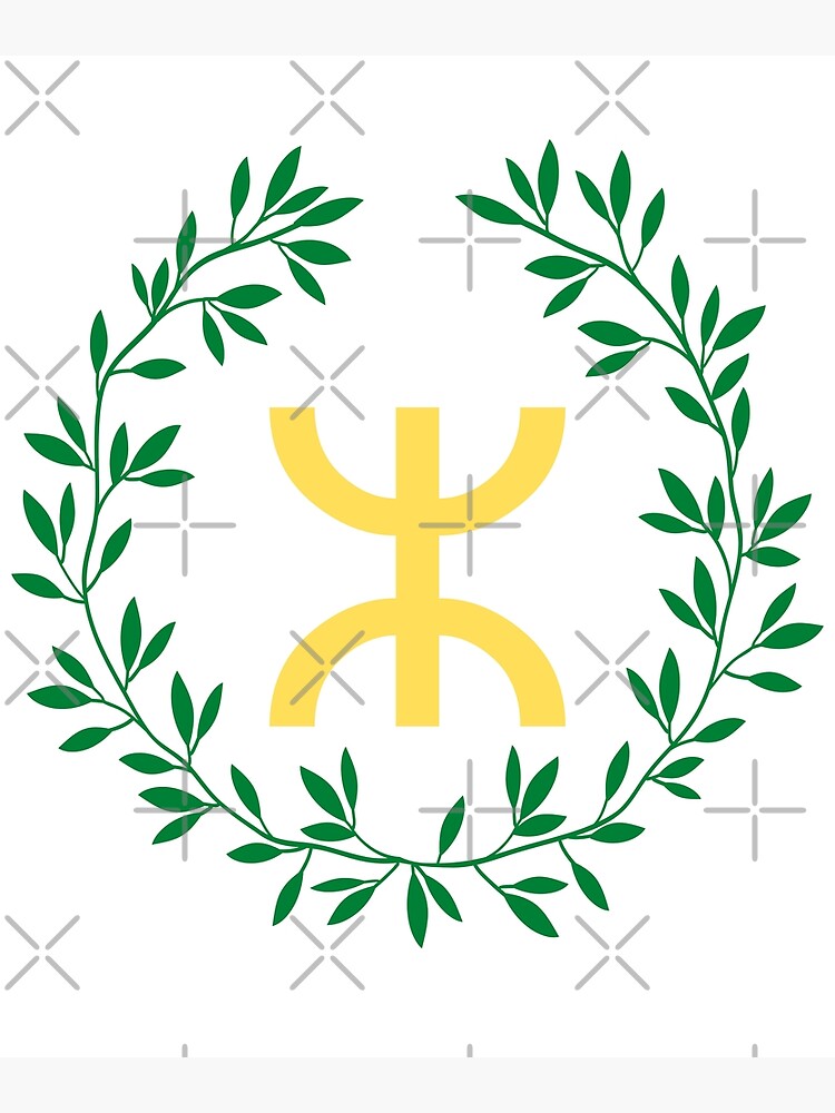 "Amazigh KABYL Z IMAZIGHEN Berber Flagge - Amazigh Flagge Tifinagh ...