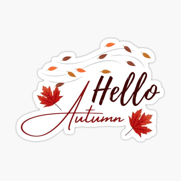 "Welcome Fall" Sticker for Sale by CakmakShop | Redbubble