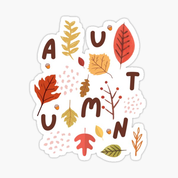 "Welcome Fall" Sticker for Sale by CakmakShop | Redbubble
