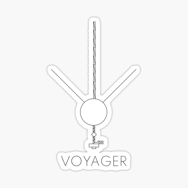 Voyager Probe Exploration Into Deep Space Sticker For Sale By Minsty Redbubble