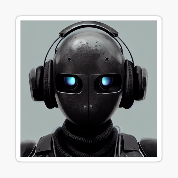 "RoboBeat #7" Sticker for Sale by Jada-Art-Shop | Redbubble